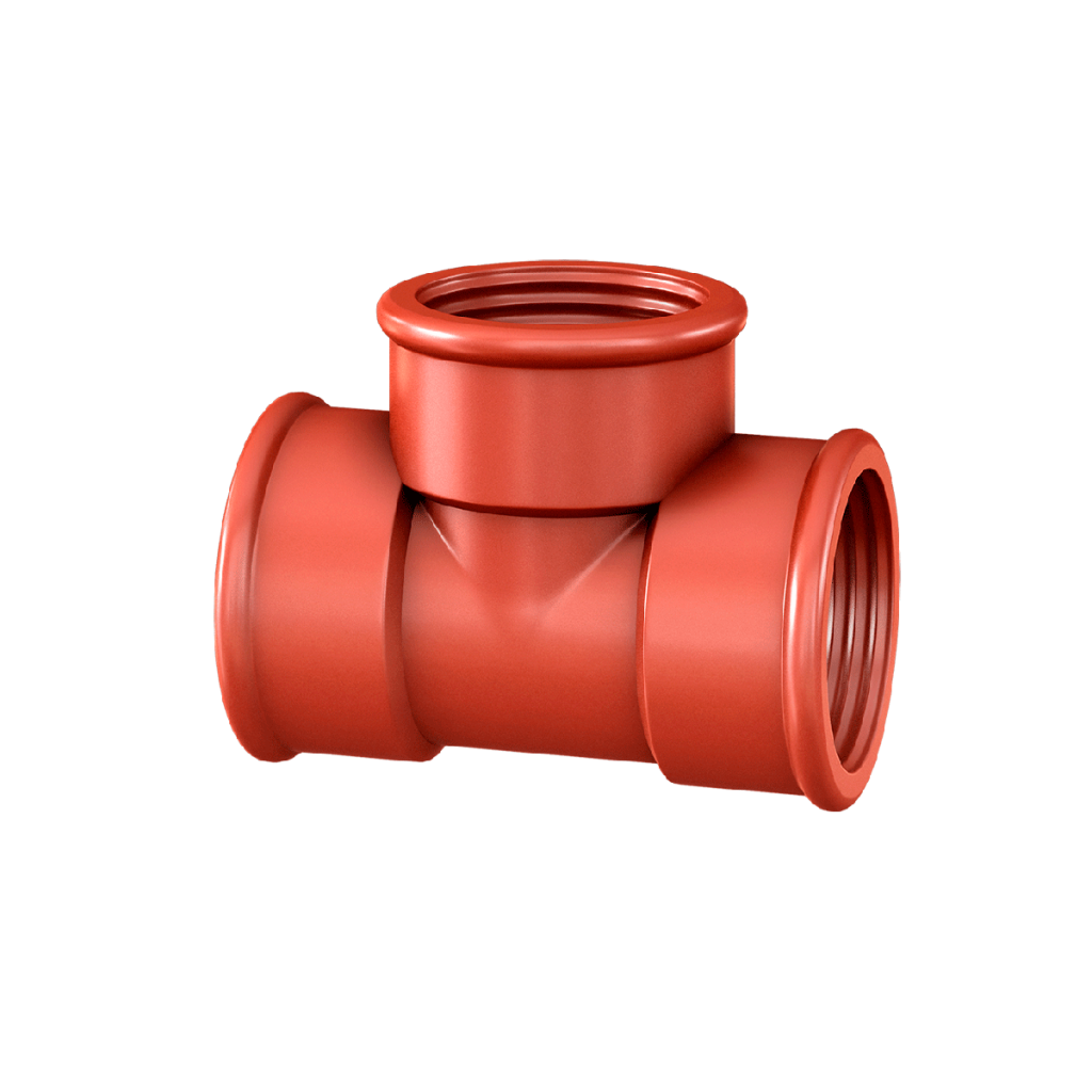 TEE DE POLIPROPILENO ROSCADO DE 1/2" - Plastisur